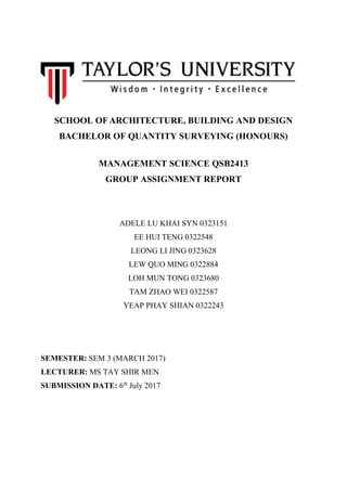 Management Science Assignment | PDF