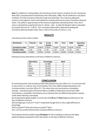 Analytical Hierarchy Process (AHP) | PDF