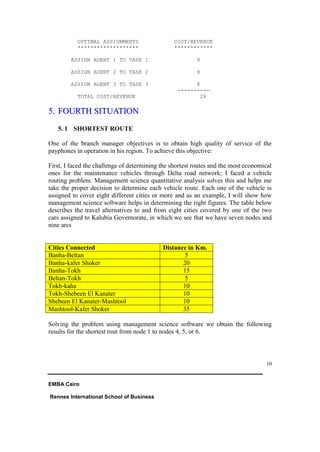 Management science report | PDF