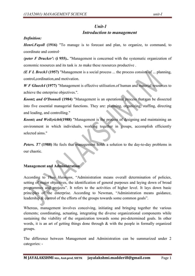 Management science | PDF