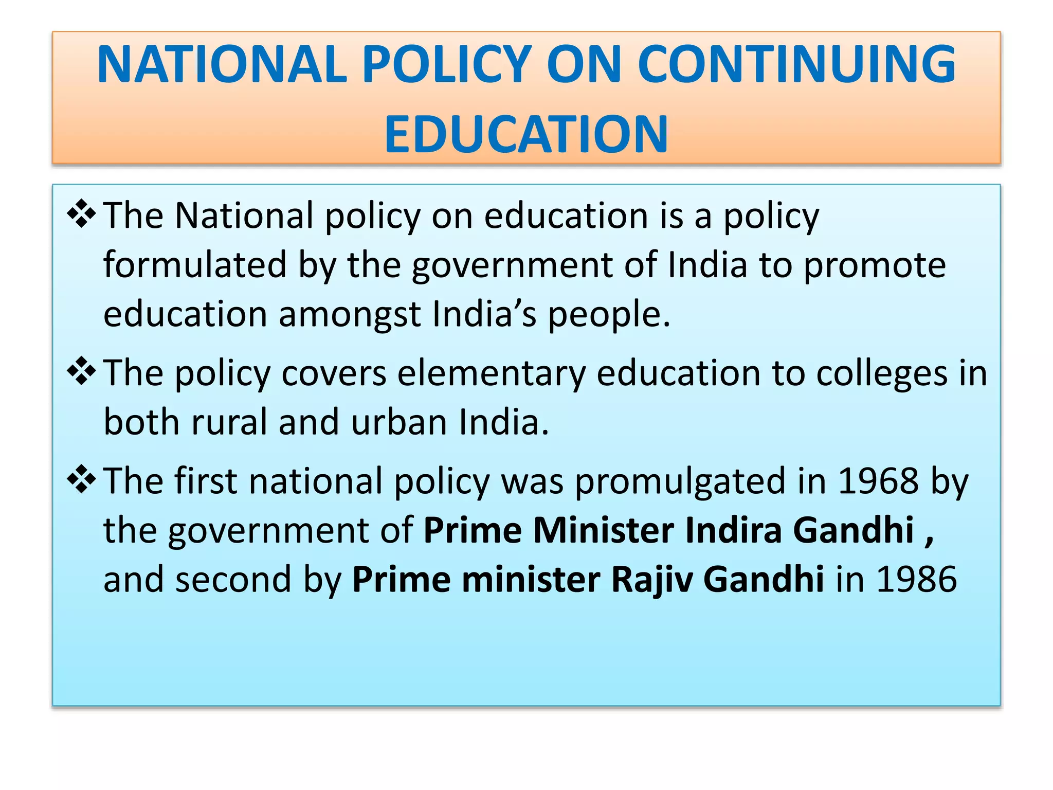 continuing education | PPTX