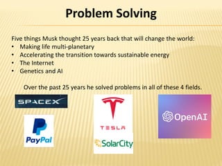 Managerial Skills Presentation - Elon Musk | PDF