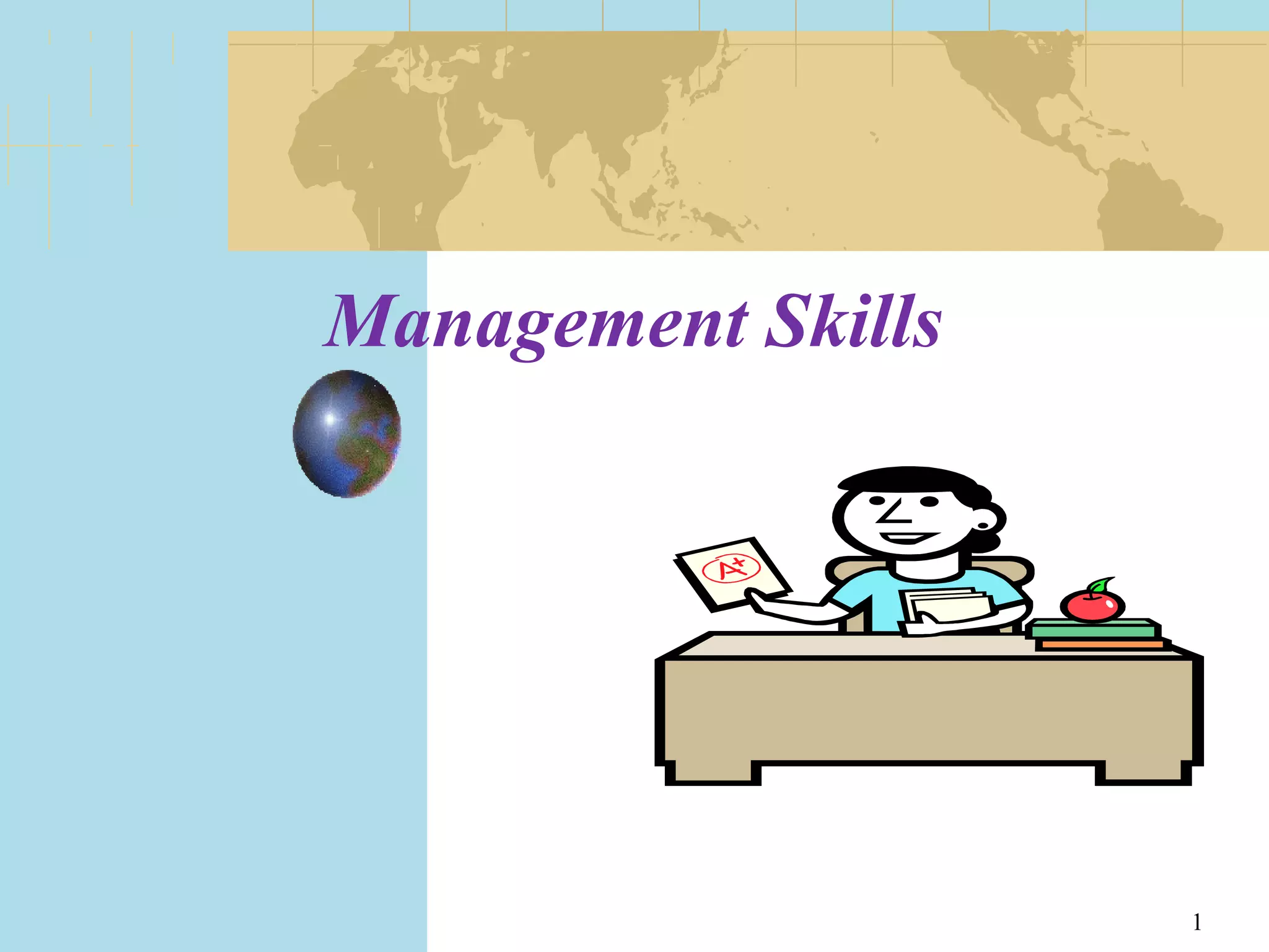 Management skills | PPT | Business | Business and Finance