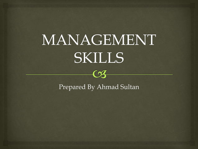 Management skills | PPT