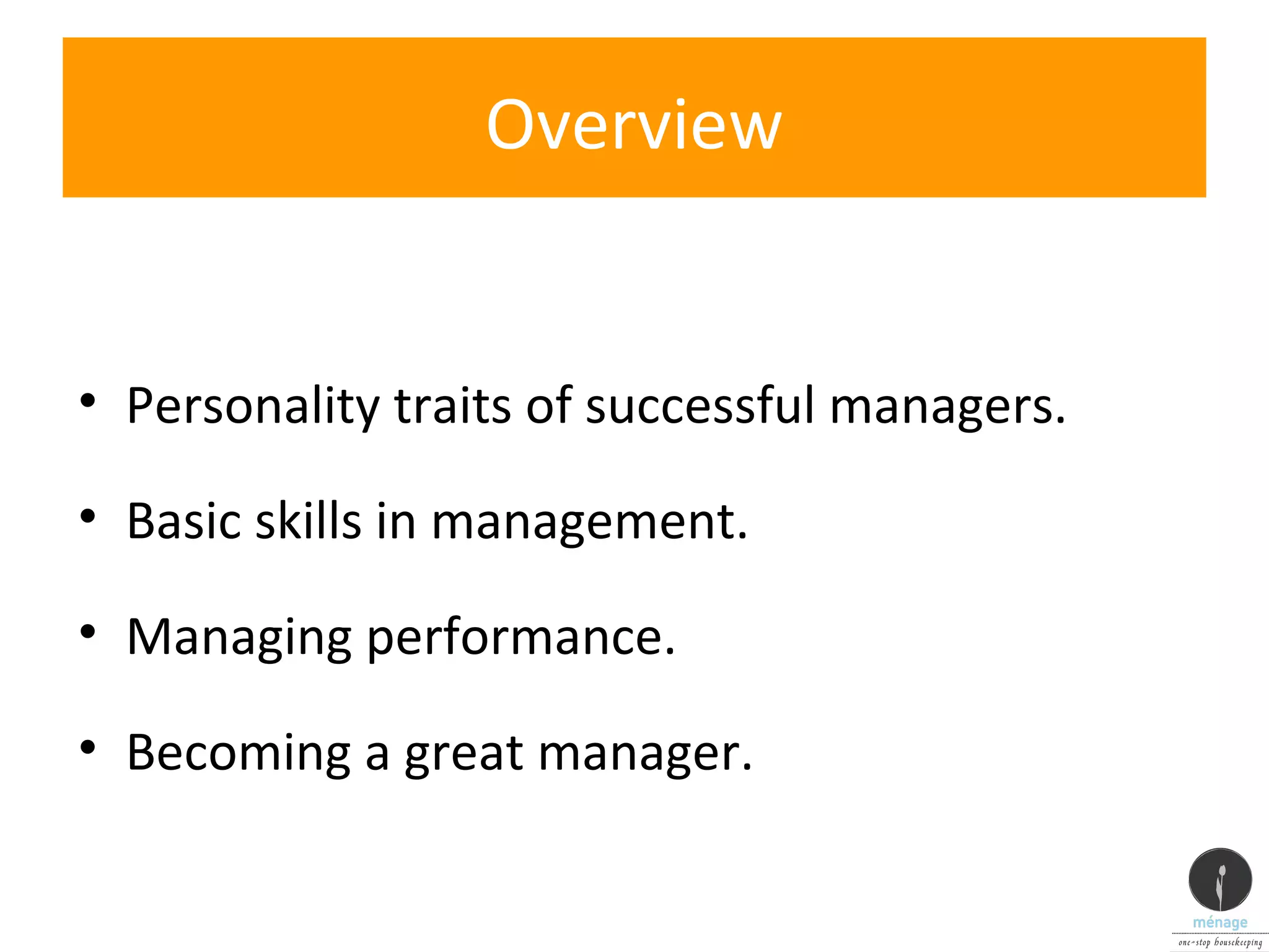 Management skills for new managers | PPT