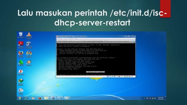Management storage dan konfigurasi dhcp debian 6 abuyyyyyy | PPT
