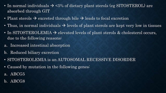 Management Strategies for Dyslipidemia & Sitosterolemia: Summarized ...
