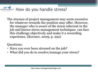 Management stress & burnout | PPT
