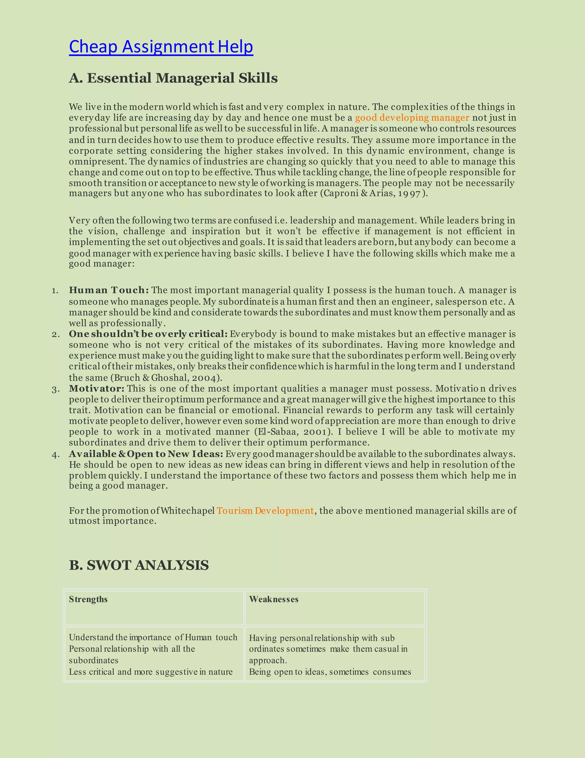 Management styles | DOCX