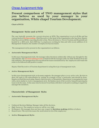 Management styles | DOCX