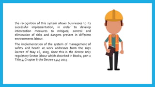 Management system in safety and health at work | PPT