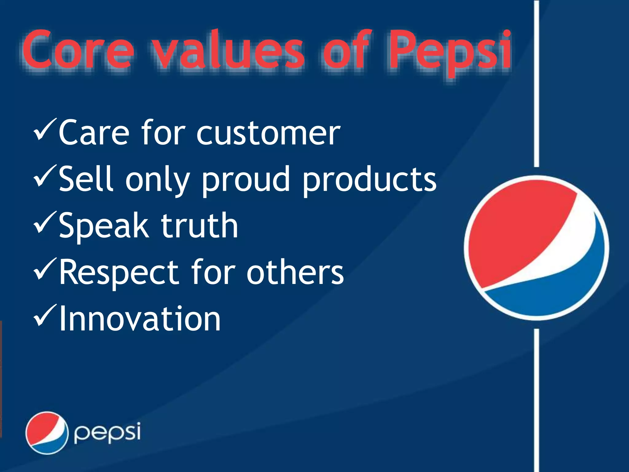 Management system of pepsico | PPTX | Business | Business and Finance