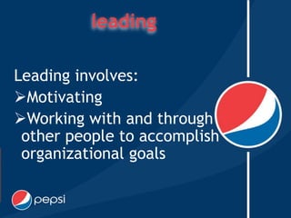 Management system of pepsico | PPTX