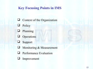 Management systems integration - ims | PPT