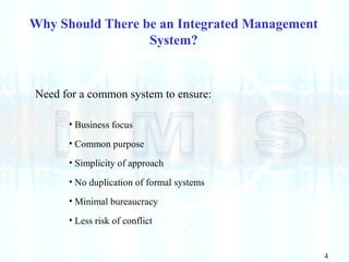 Management systems integration - ims | PPT