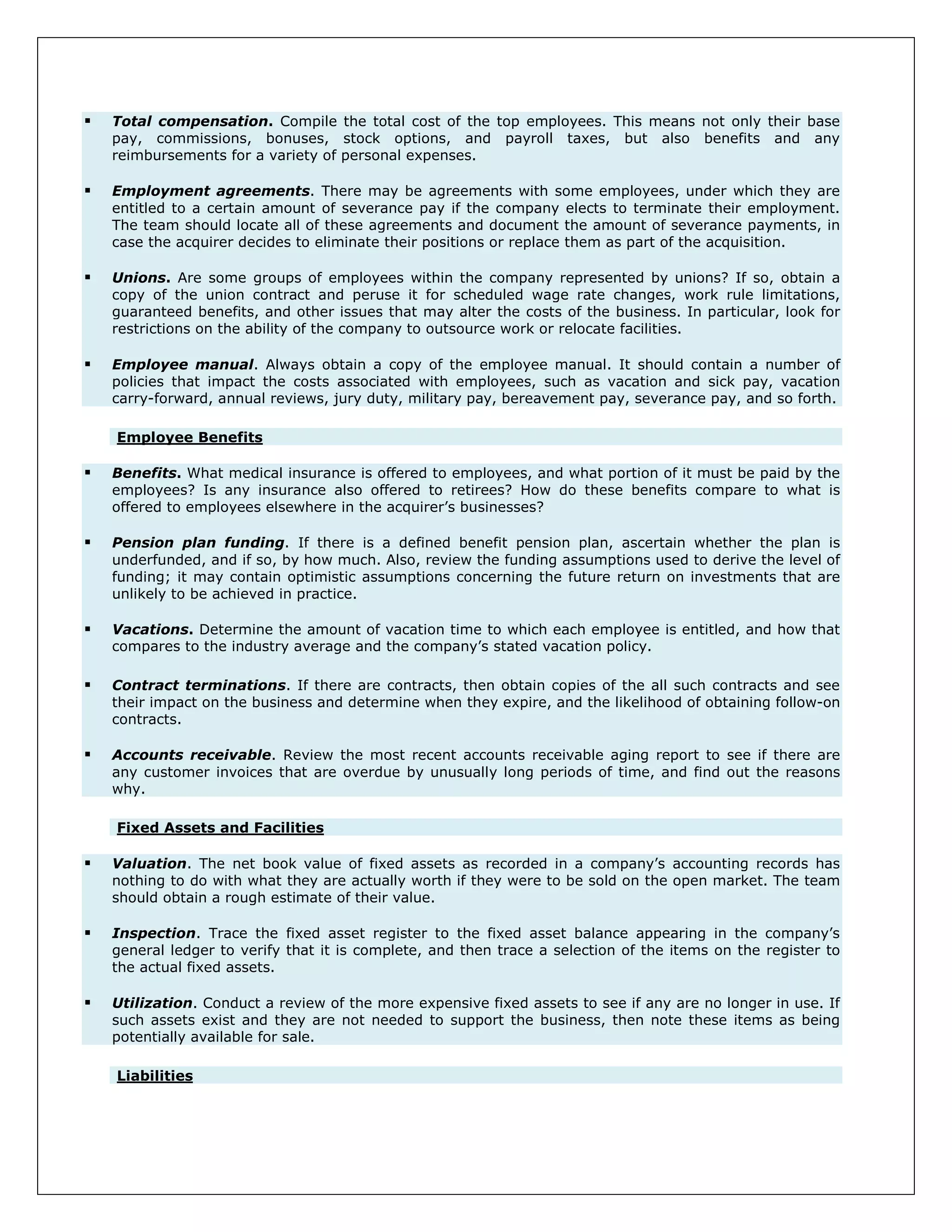 Management takeover checklist taufir | PDF