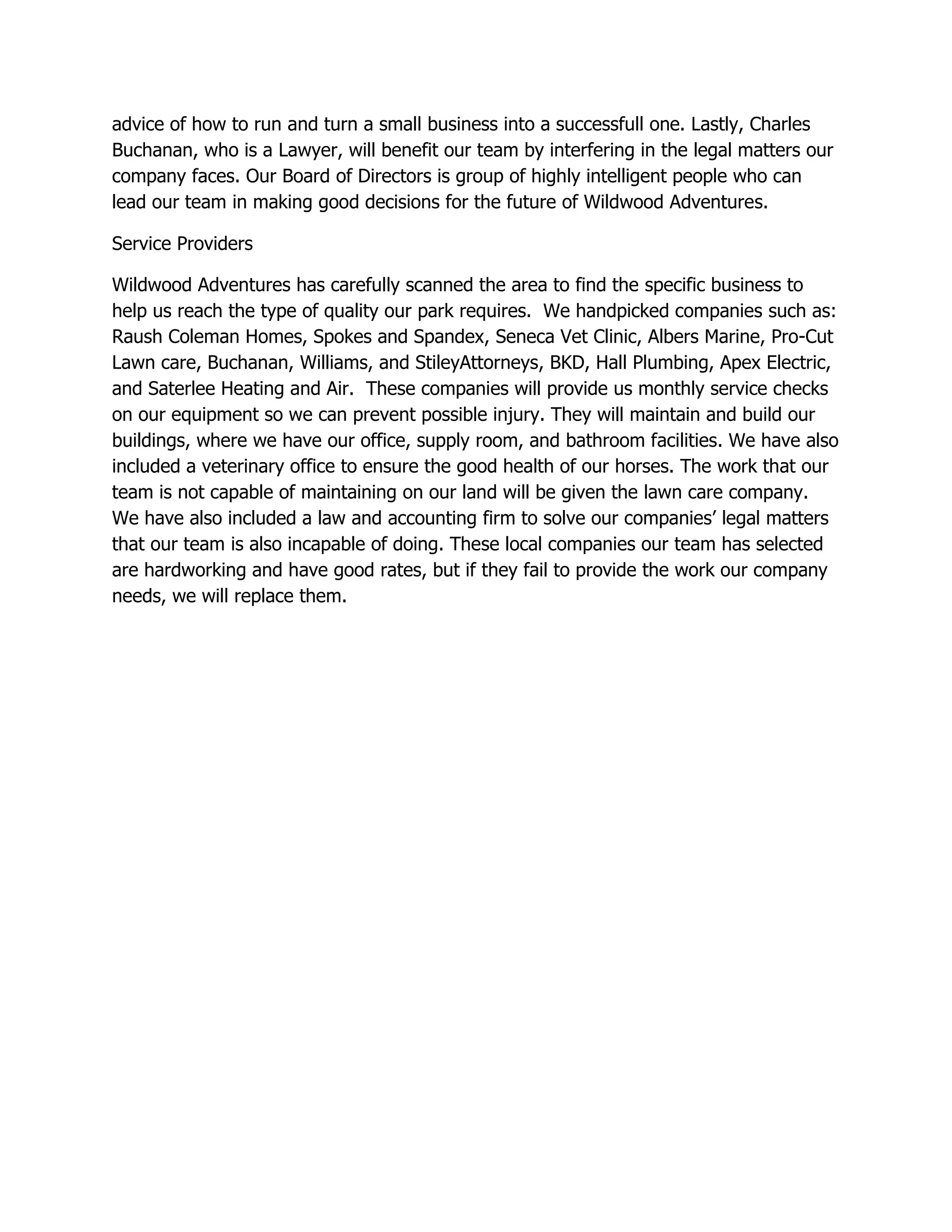 Management team plan business plan | PDF