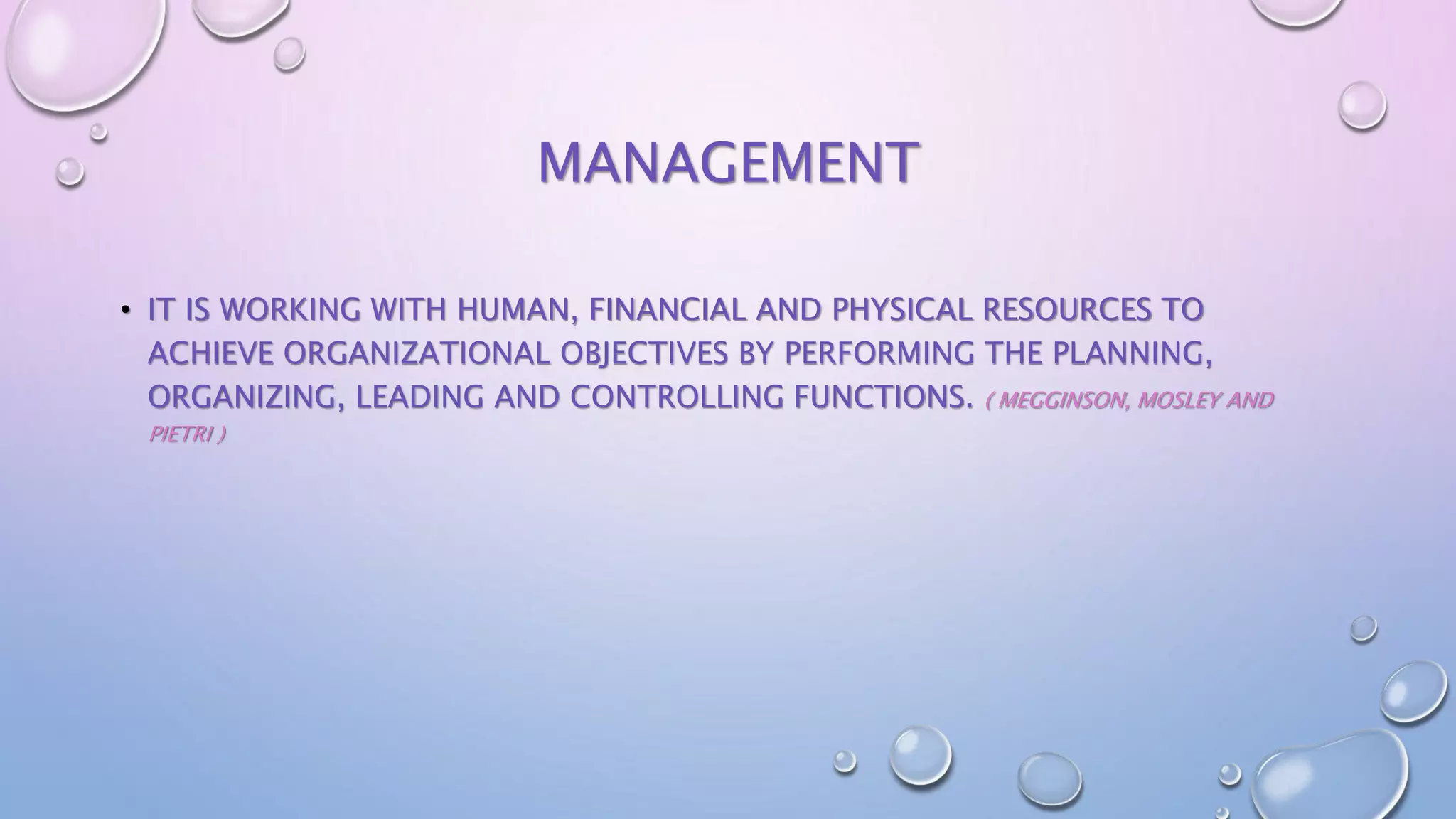 Management Terminology Front Office | PPTX