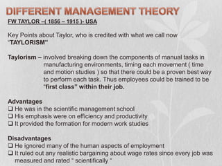 Management Theories | PDF