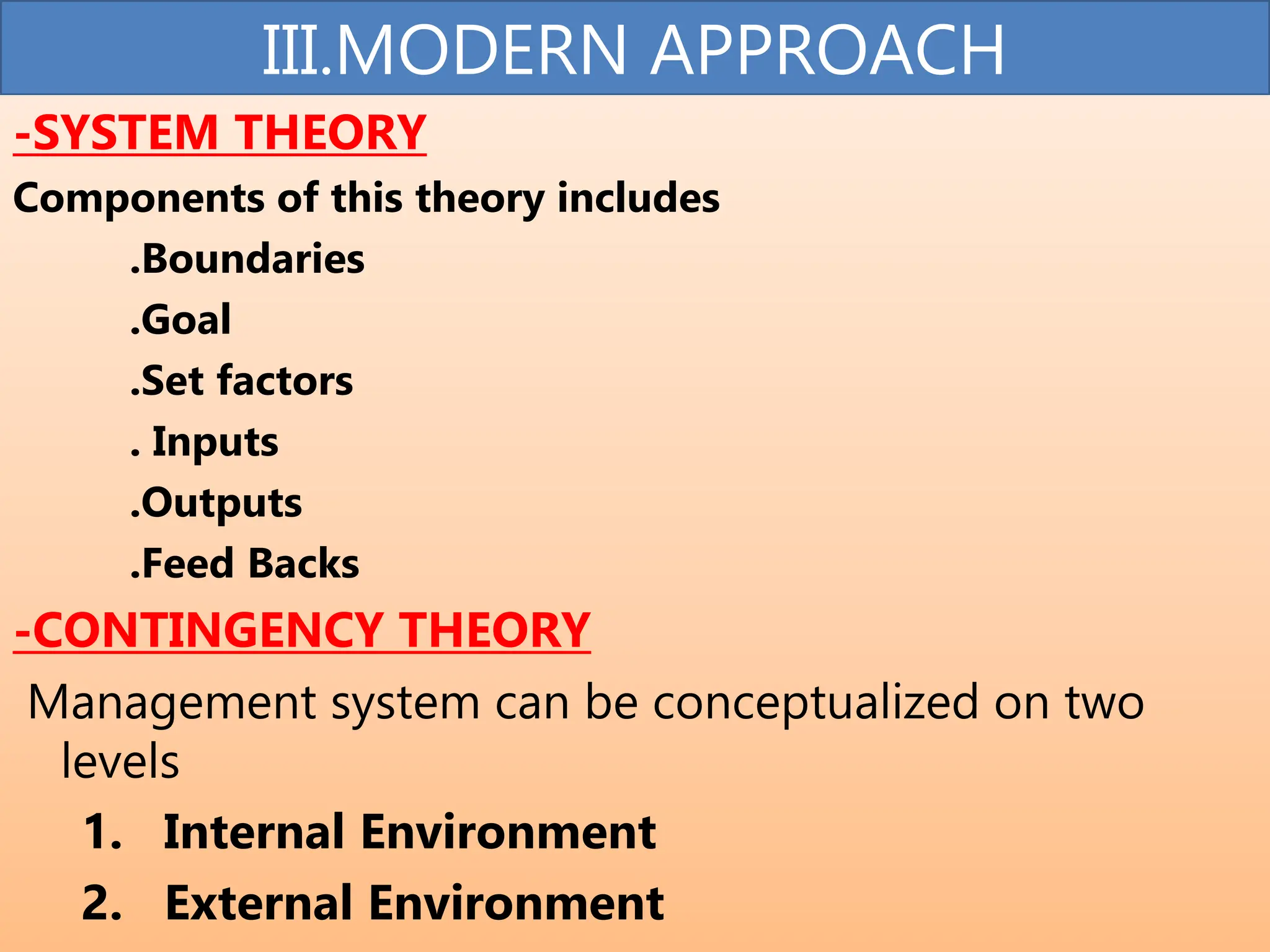 Management theories are frameworks that provide guidelines for managing ...