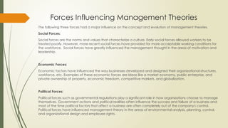 Management Theories, Types of Management | PPTX