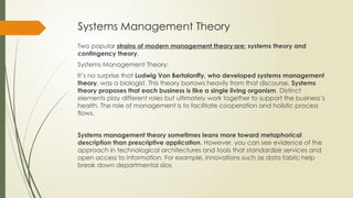 Management Theories, Types of Management | PPTX