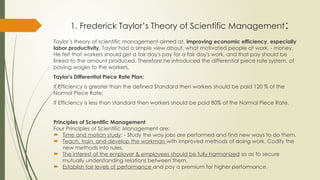 Management Theories, Types of Management | PPTX