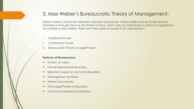 Management Theories, Types of Management | PPTX | Executive Leadership ...