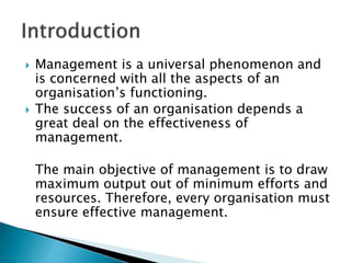 Management theory | PPT