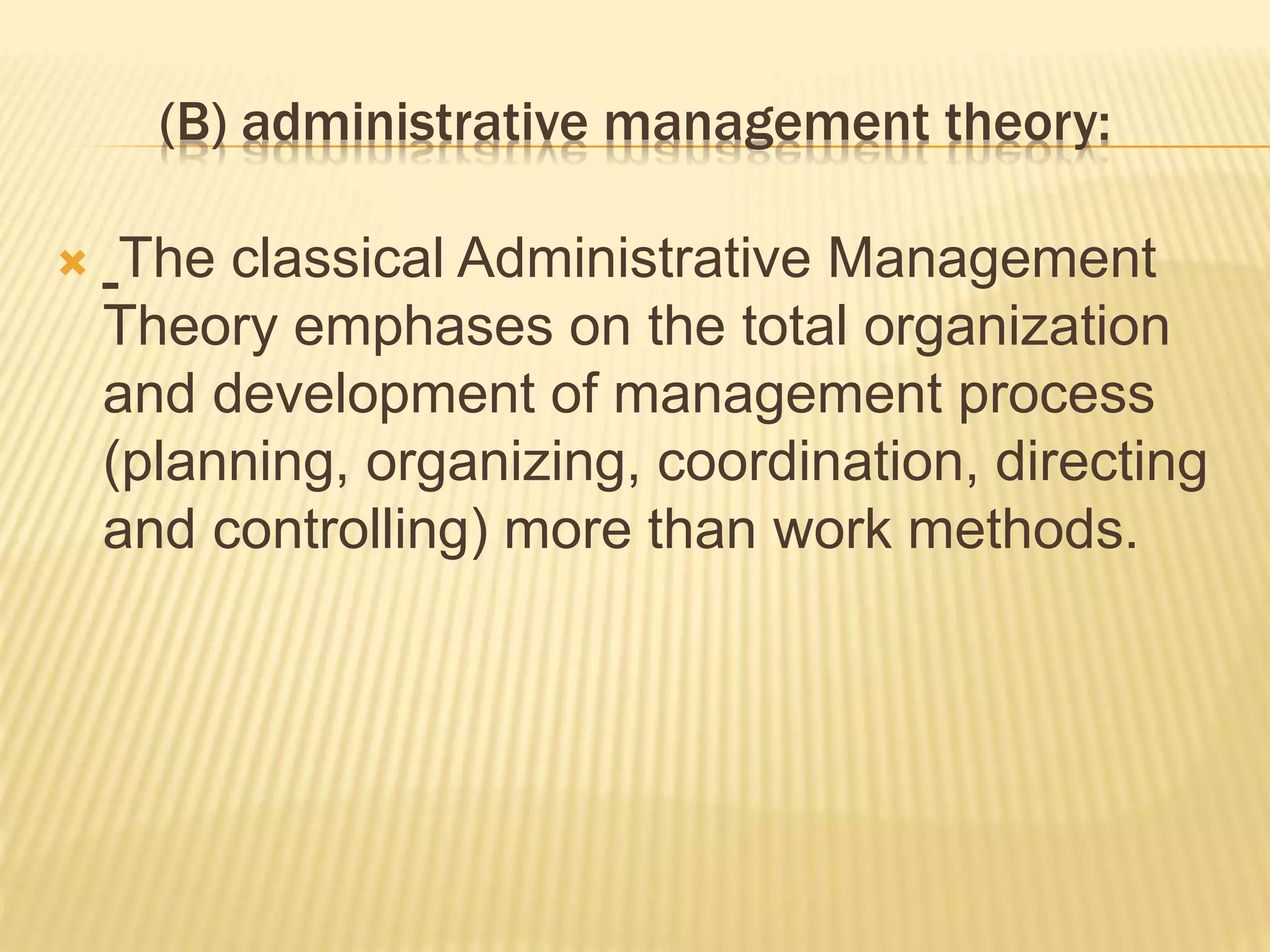 Management theory | PPTX