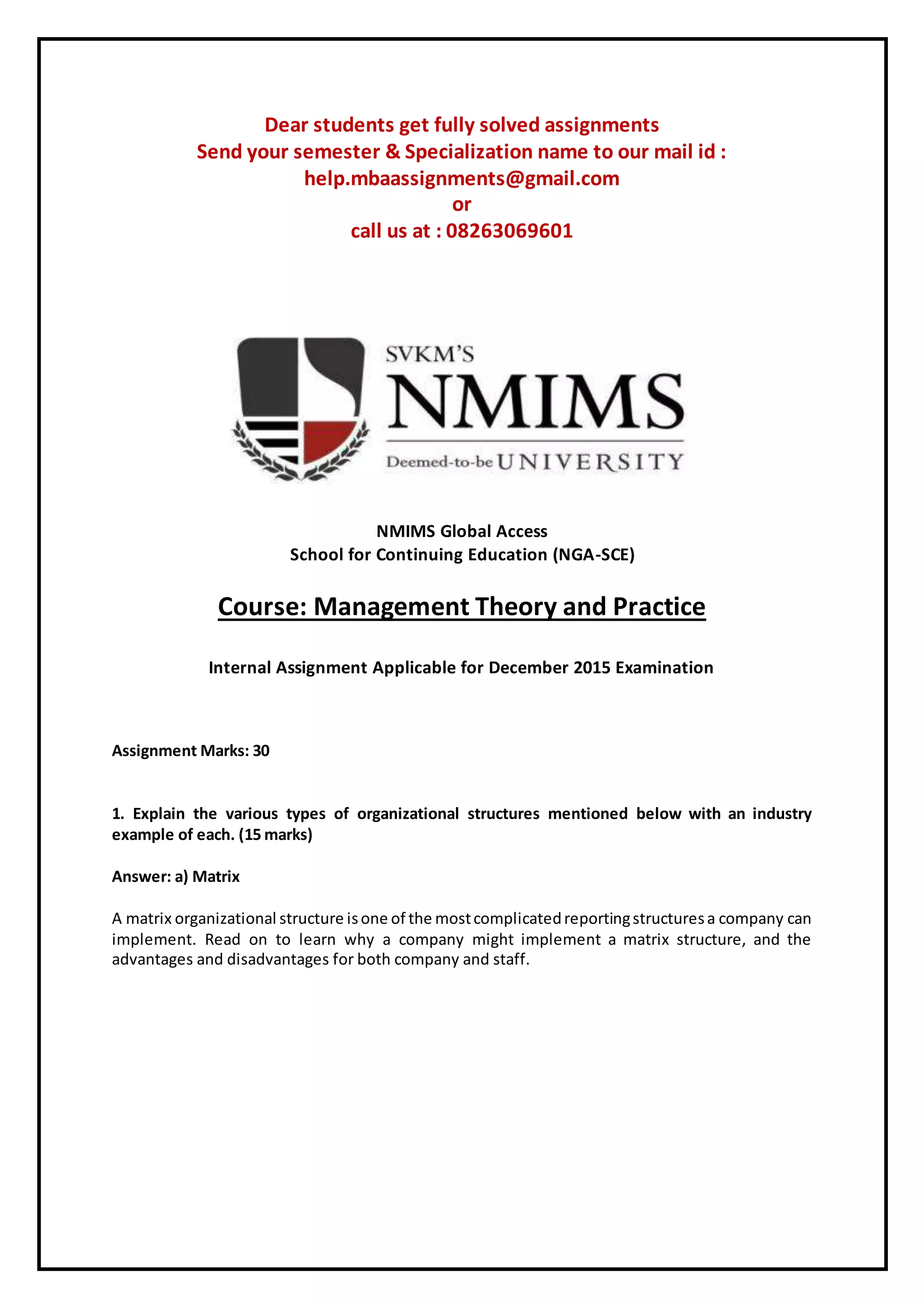 Management theory and practice | PDF