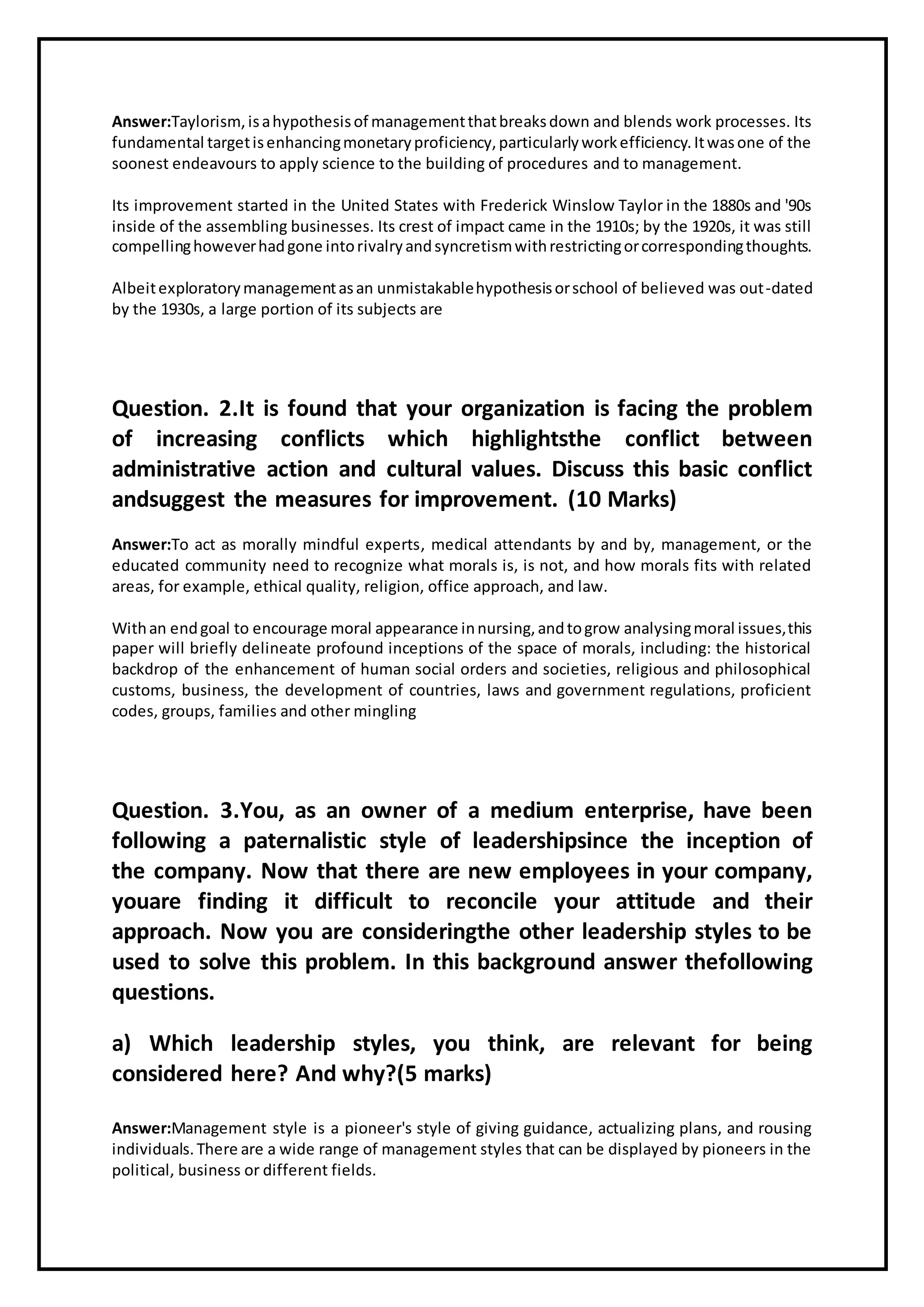 Management theory and practice | DOCX