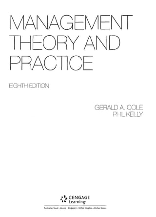 Management theory and practice 8th edition | PDF