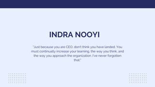 Transformational Style Of Leadership Example Indra Nooyi Pepsico