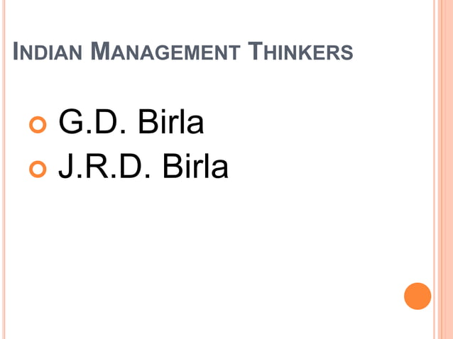 Management thinkers | PPTX | Business | Business and Finance