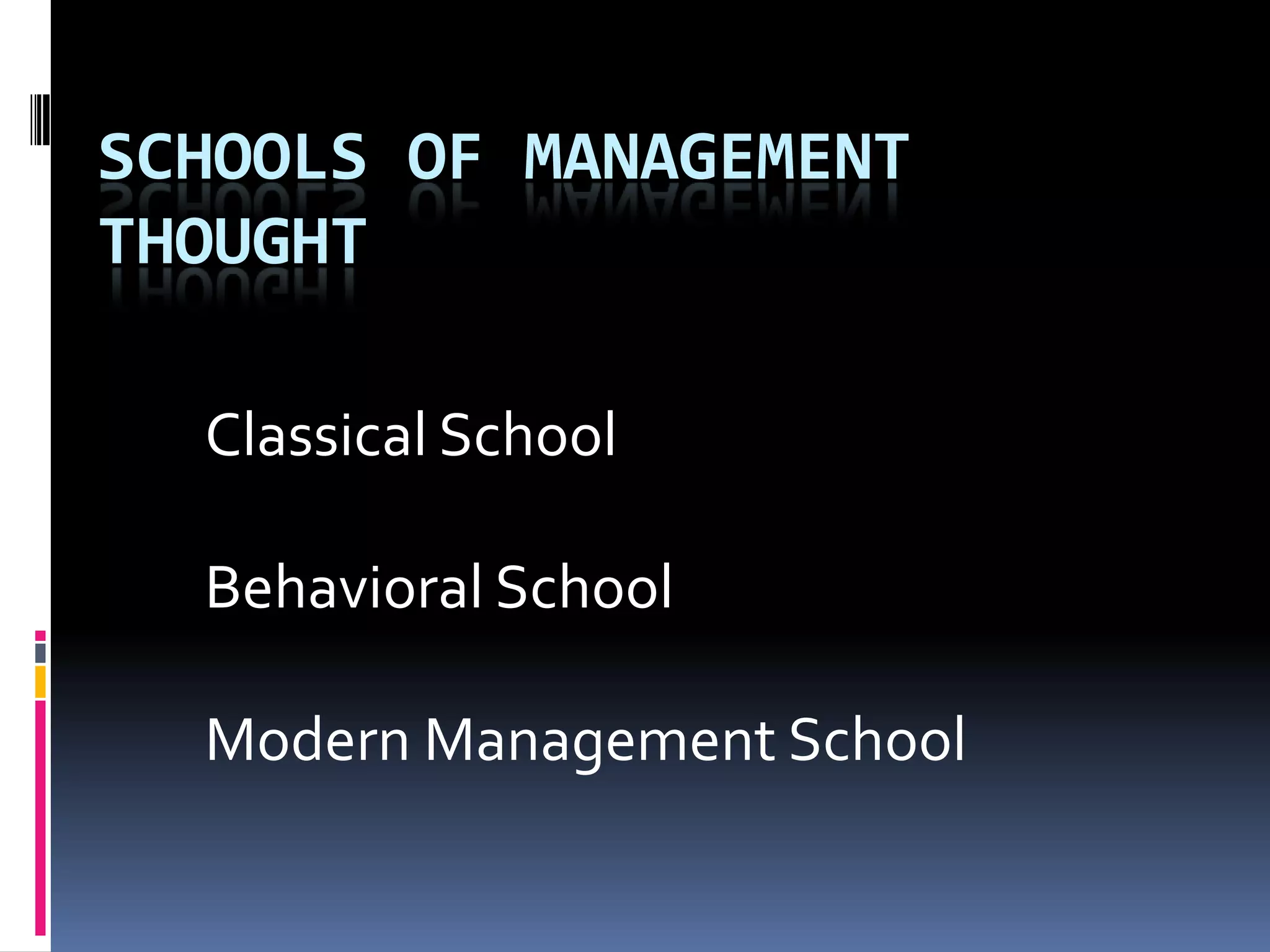 Management thought | PPTX