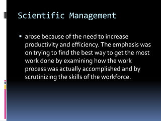 Management thought | PPT