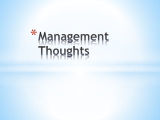 Management Thoughts | PPTX