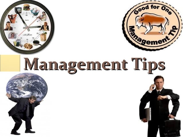 Management tips | PPT