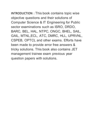 JET Management trainee exam book | DOCX