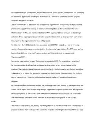 Management traineeship segment | DOCX