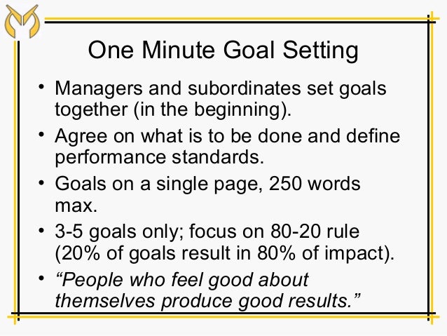 Management training the one minute manager
