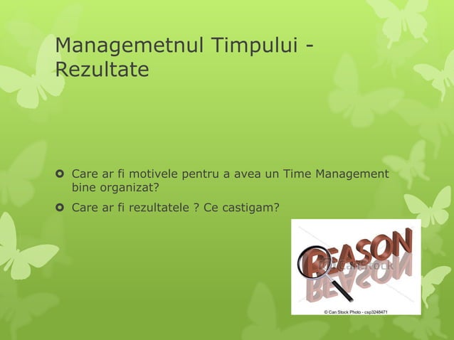 Managementul timpului | PPT