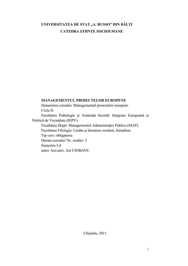 Managementul proiectelor-europene-suport-de-curs-reader | DOC