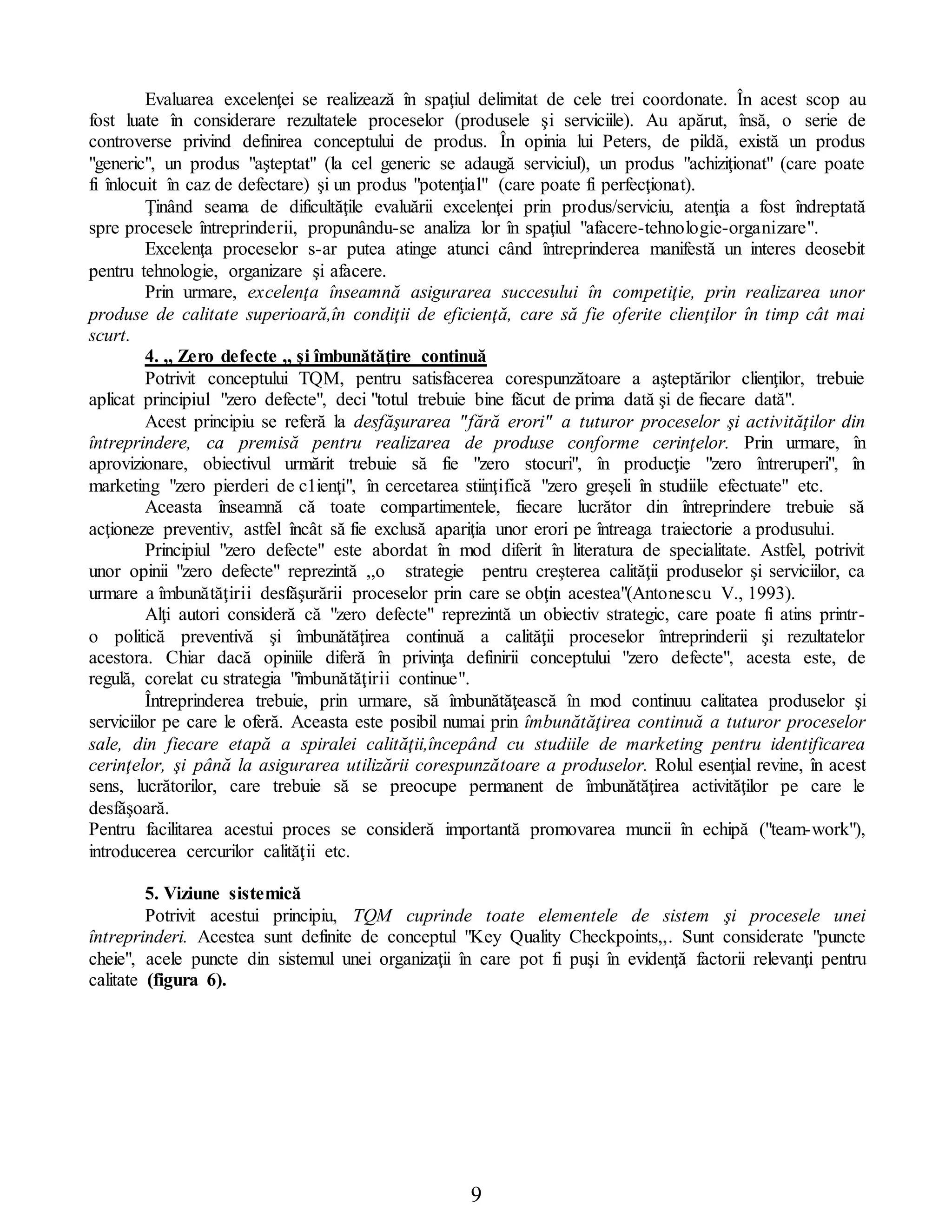 Managementul calitatii totale | DOC