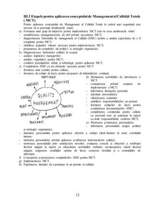 Managementul calitatii totale | DOC