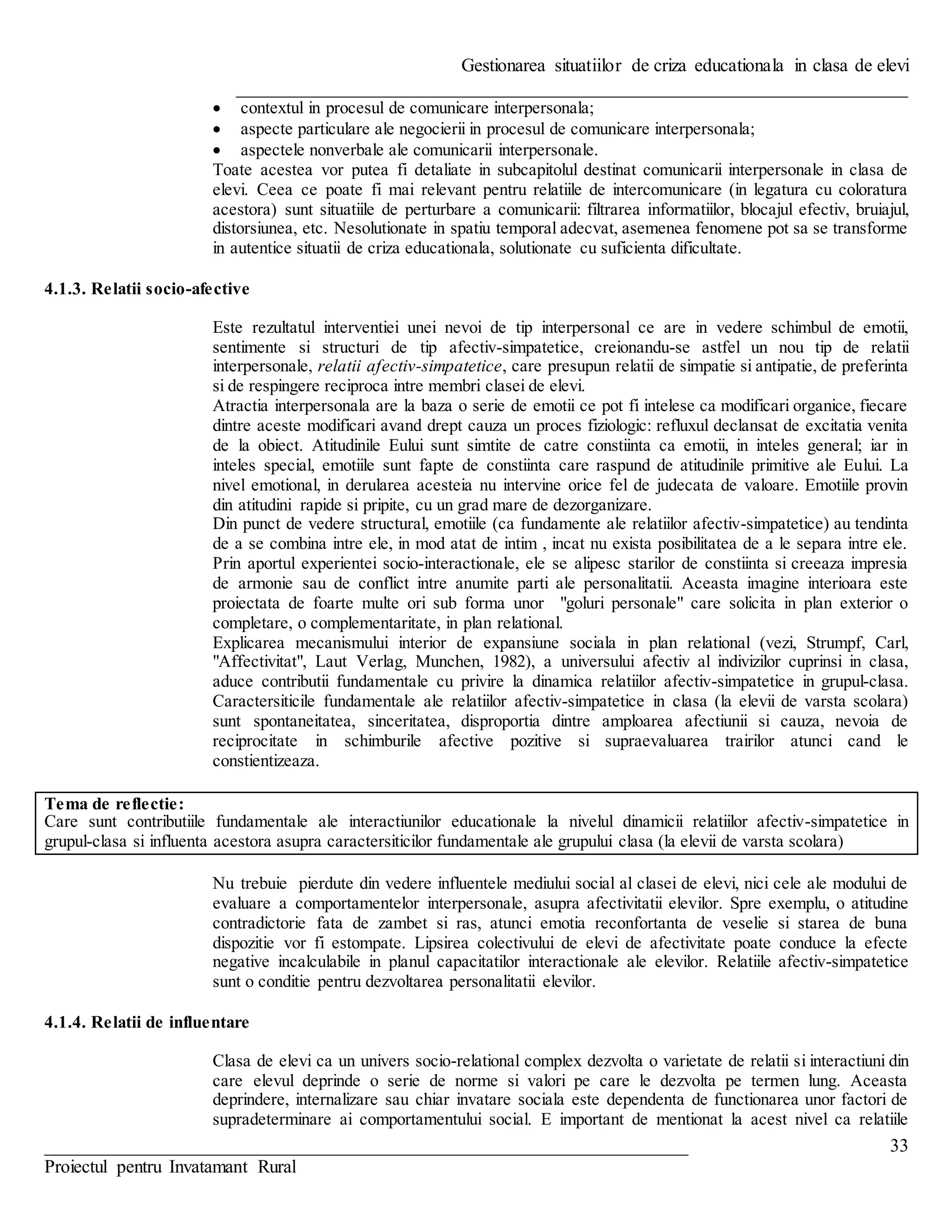 Managementul clasei | DOC