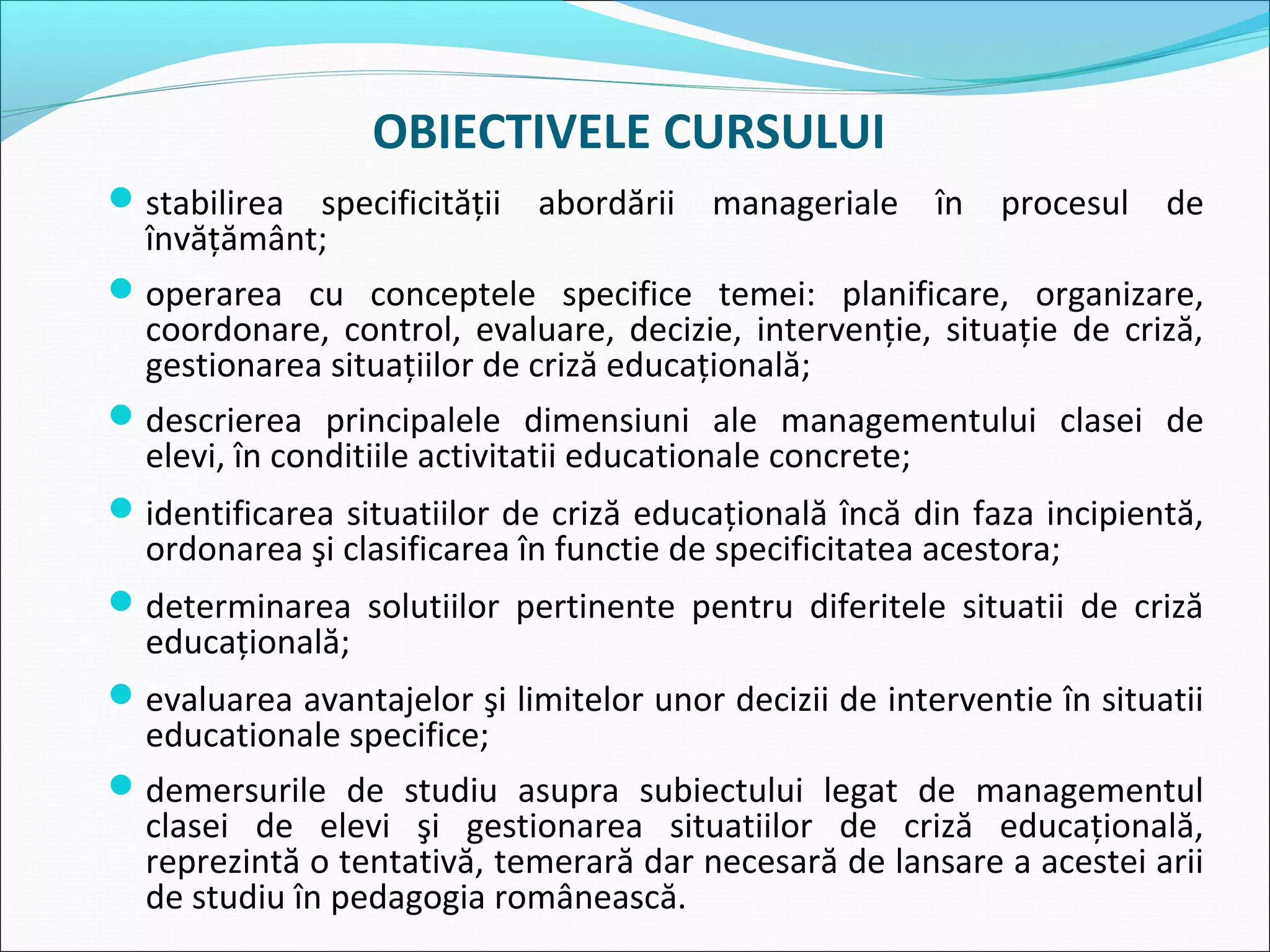 Managementul clasei, Pedagogie, Cursuri, Management, Agronomie | PPT
