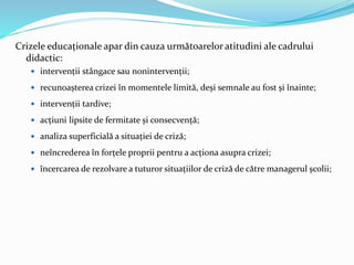 Managementul clasei c10 | PPTX