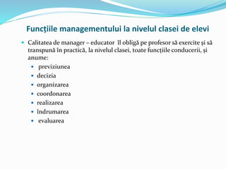 Managementul clasei c5 | PPTX